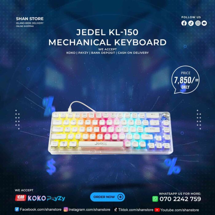 Jedel KL-150 Mechanical Keyboard - Shan Store | Online Computer & Phone ...