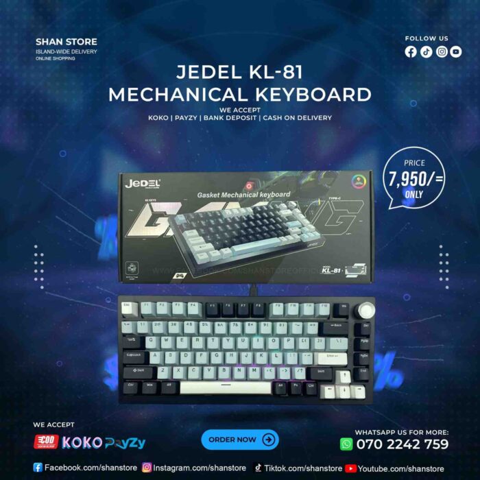 Jedel KL-81 Mechanical Keyboard - Shan Store | Online Computer & Phone ...